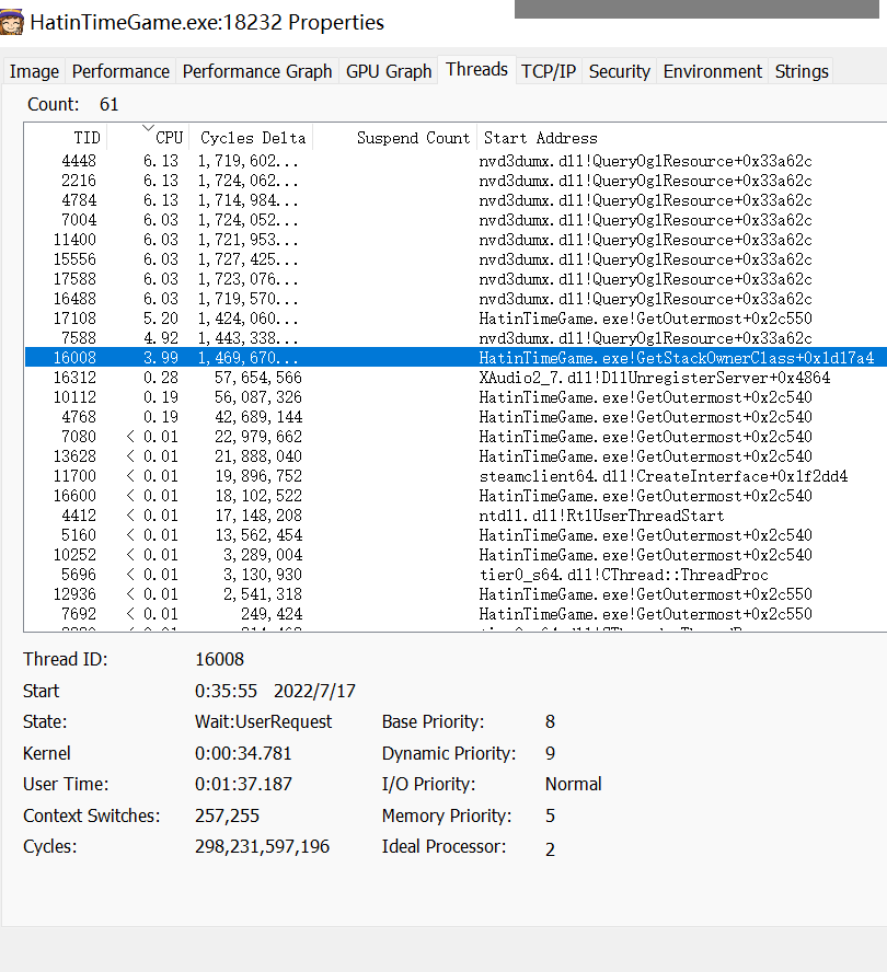 Weird High Cpu Usage in game Related to Resource Loading - Intel Community
