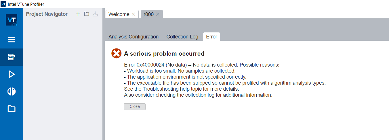 Hostname or UTC time error while importing custom " .csv" file to vtune profiler - Intel Community