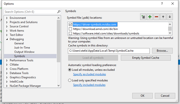 where to get intel driver symbols for windows - Intel Community
