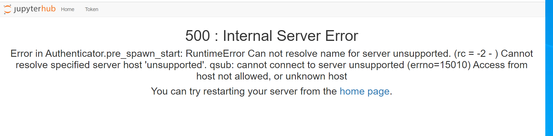 Solved: 500 : Internal Server Error - Intel Community