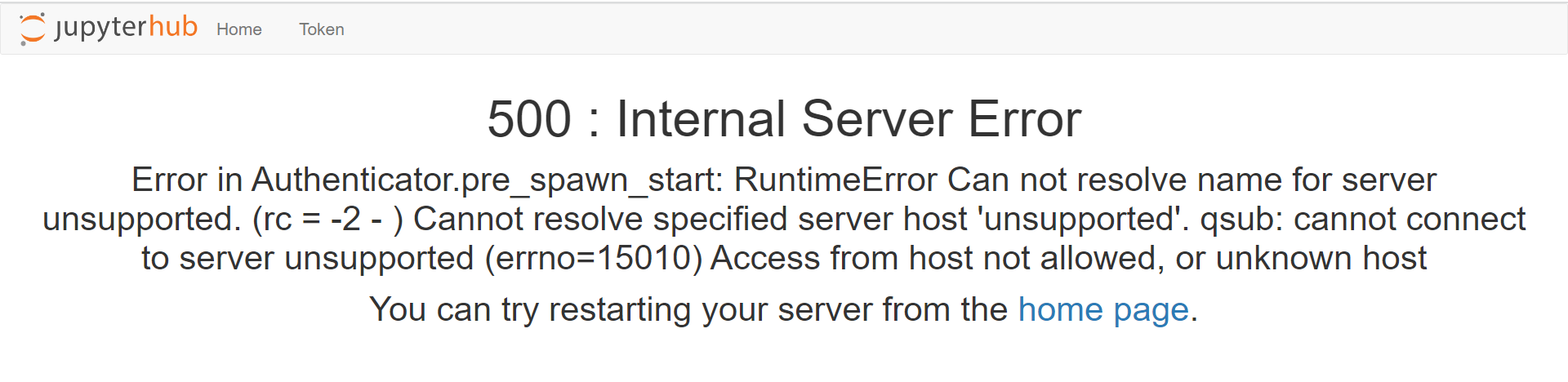 Solved: 500 : Internal Server Error - Intel Community