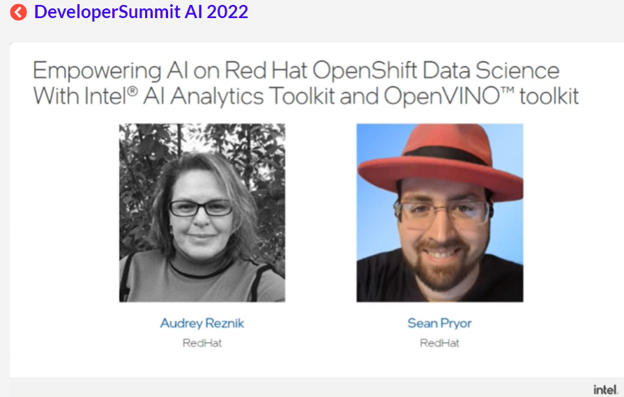 Empowering Red Hat* OpenShift* Data Science Platform with Intel AI ...
