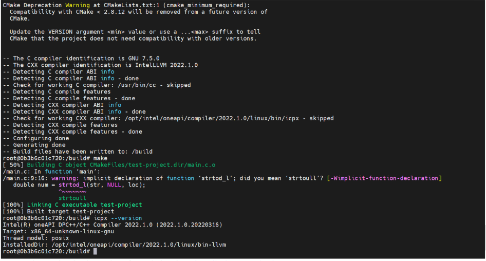 Build failure with with newer 2022.2. compiler in pipeline - Intel Community