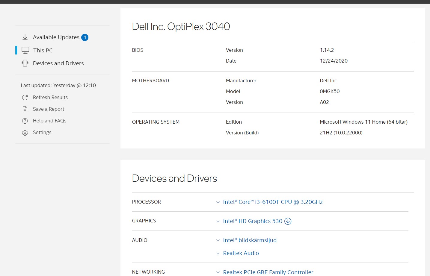 Failed updating - Intel Community