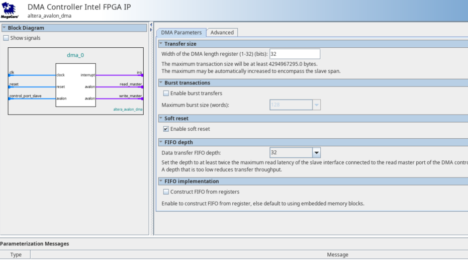 How to change datawidth of DMA Controller Intel FPGA IP - Intel Community
