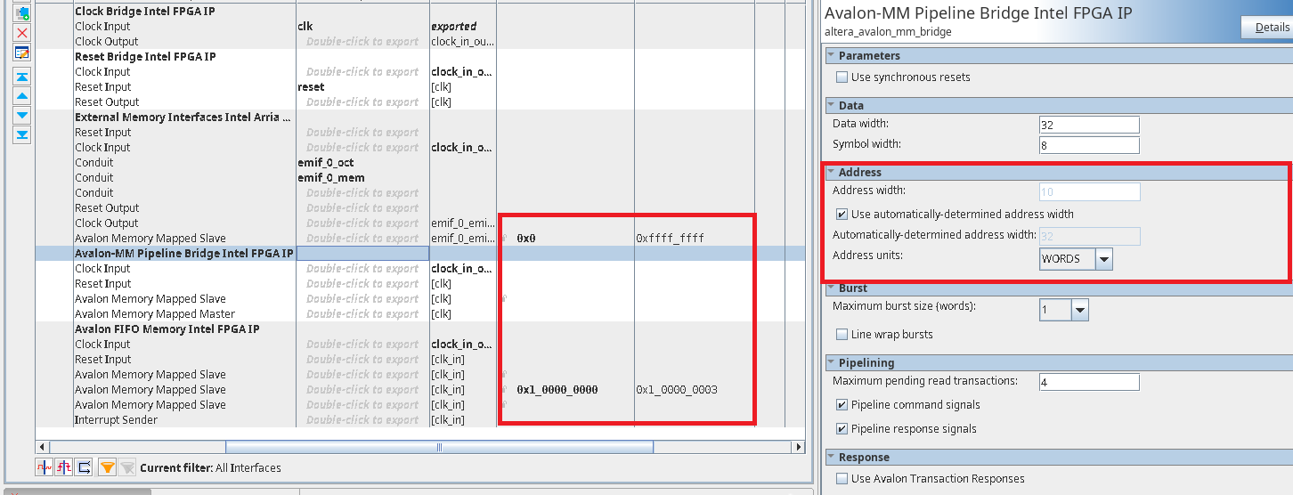 Integrating a Avalon FIFO IP to the PCIe DMA transfer example design ...