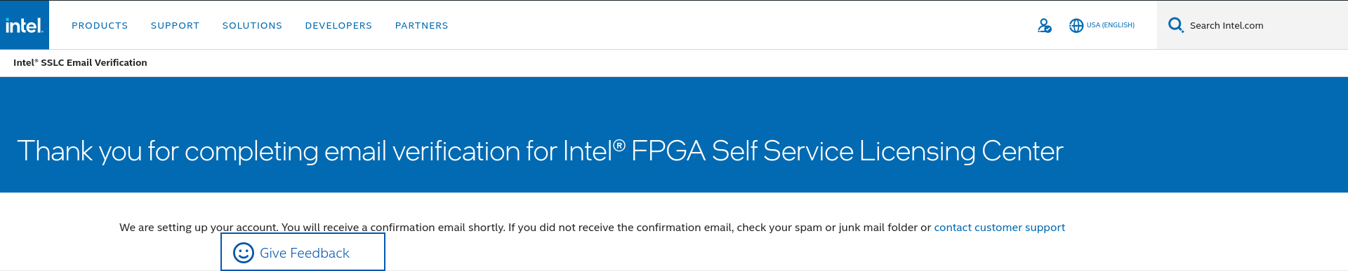 Solved: Unable to get past SSLC Email Verification - Intel Community