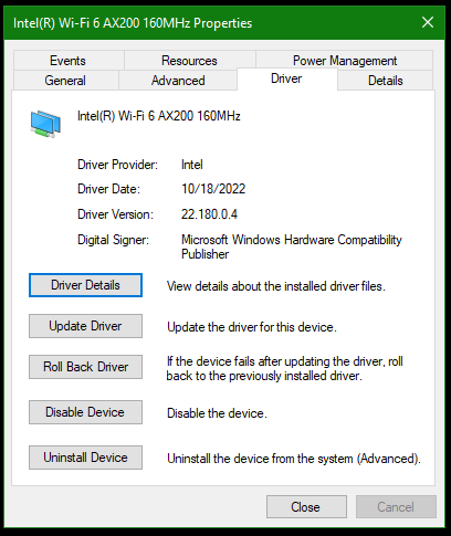Updated to 22.180.0.4 for Intel Wi-Fi 6 AX200 on Desktop, Lost Wi-Fi ...