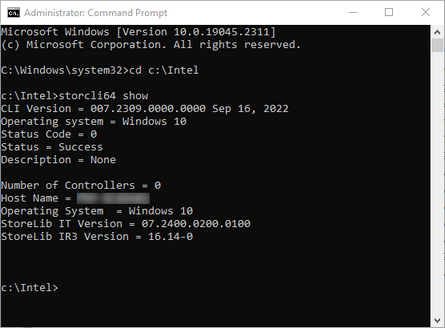 Intel Optane Memory and Storage Management - Storcli - Intel Community