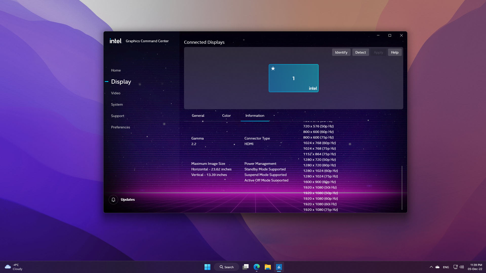 Problems with DELL supporting modes in Intel UHD Graphics 770 - Intel Community