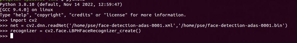 Attributeerror Module Cv2 Has No Attribute Face When Code Run In Openvino Environment Intel