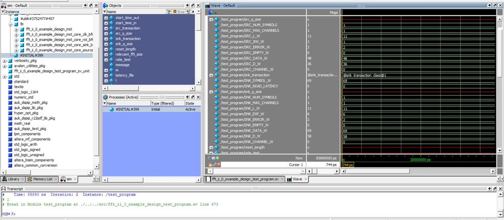 How to simulate FFT IP Core in Modelsim. - Intel Community