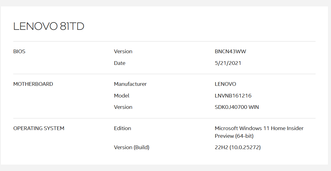 Installation failed with error code 0x80000000 (-2147483648) - Intel Community