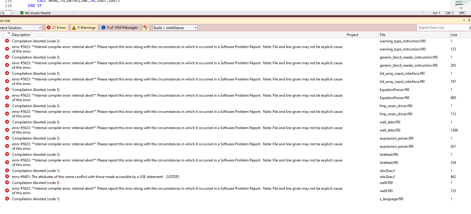Catastrophic error compiling Fortran project with oneAPI 2023.0.0 - Intel Community