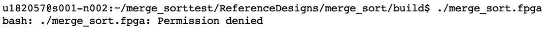 Failed When Compile Oneapi Samplesdirectprogrammingcsyclfpgamergesort On Fpga Hardware