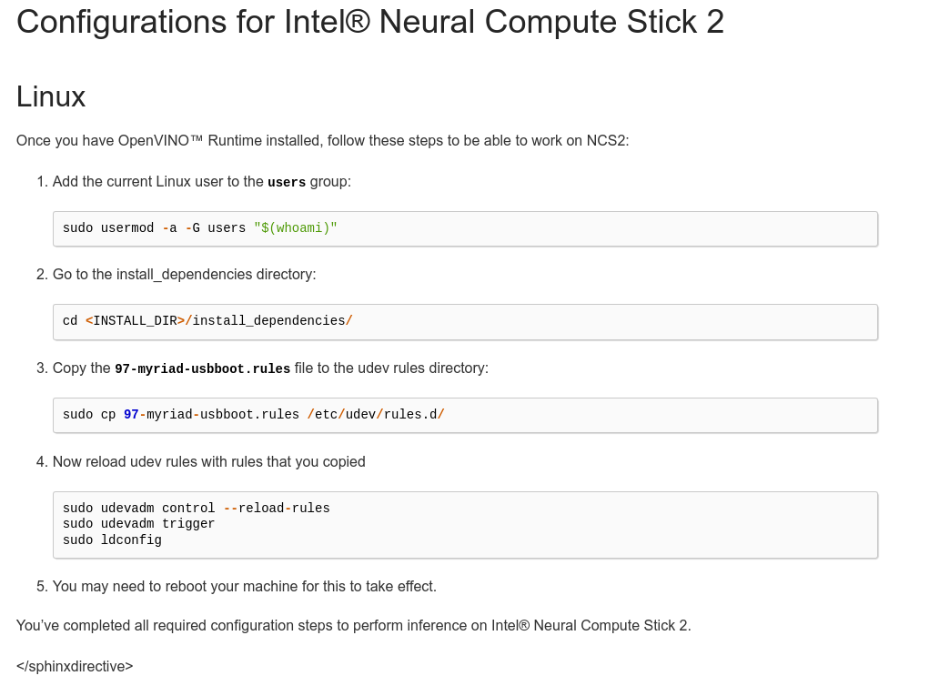Solved: Where to find for Openvino 2022.1 for NCS2 configuration? - Intel Community