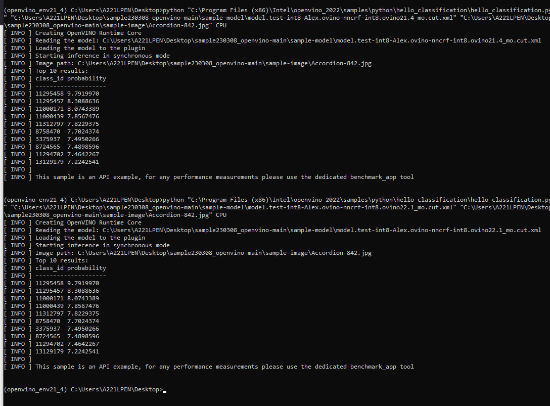 openVino inference using onnx model - Intel Community