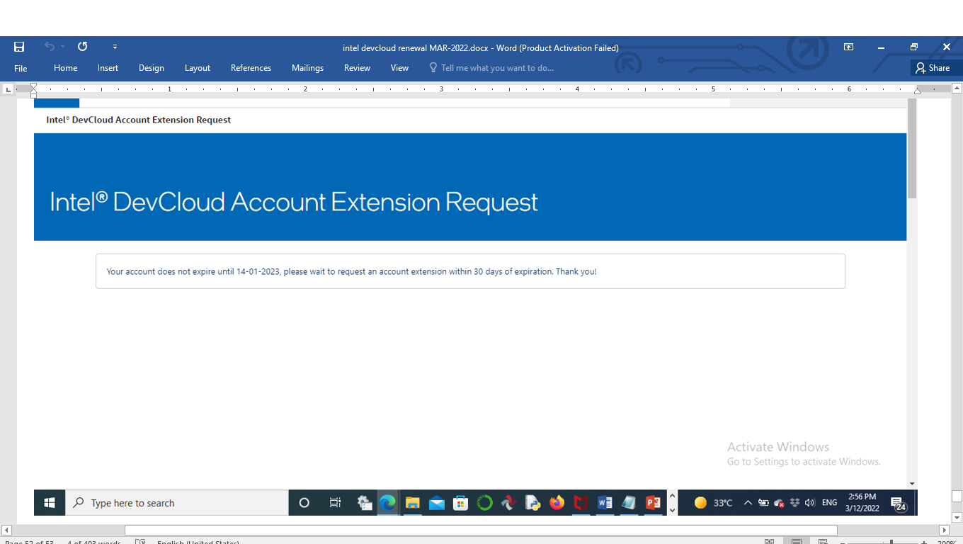 DevCloud access and extension - Intel Community