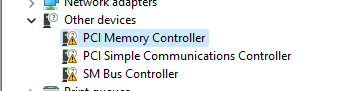 Solved: PCI Memory Controller driver not found - Intel Community