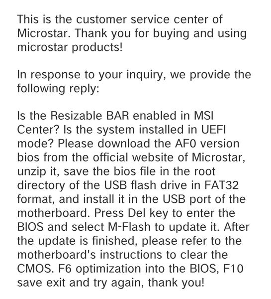 Intel Arc Control prompts [Resizable BAR general-not-supported] - Intel Community