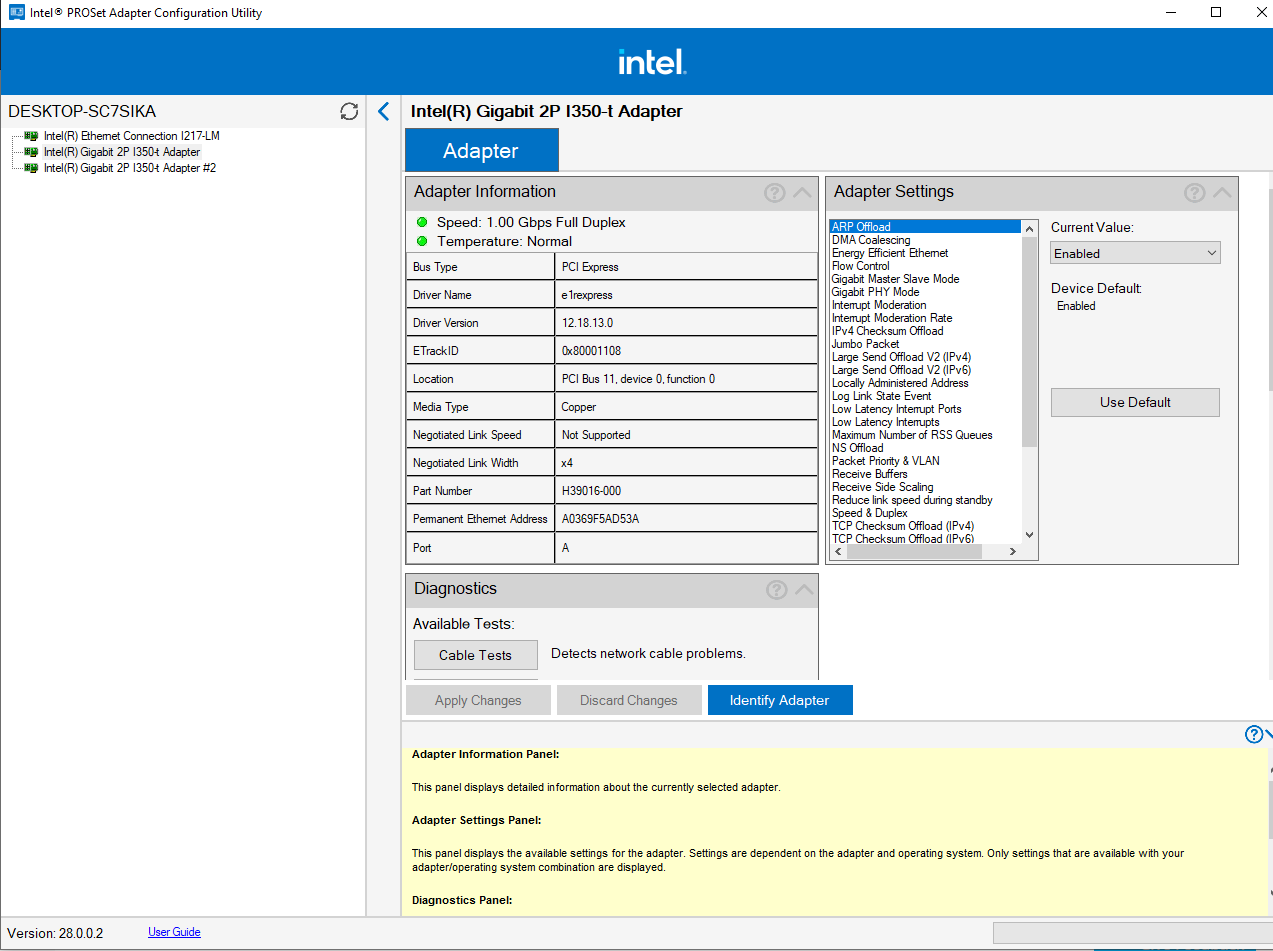 Intel I350 PTP Hardware Timestamp Windows 10 - Intel Community
