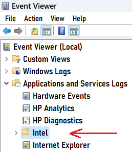 Disable logging for Intel>GFX>Info - Intel Community