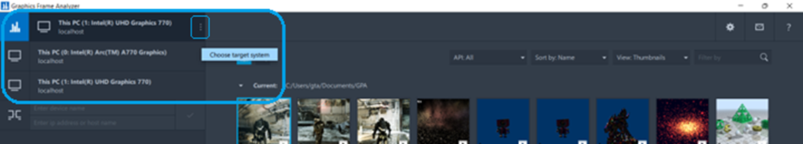 Intel GPA Profiling DXR and Mesh Shaders