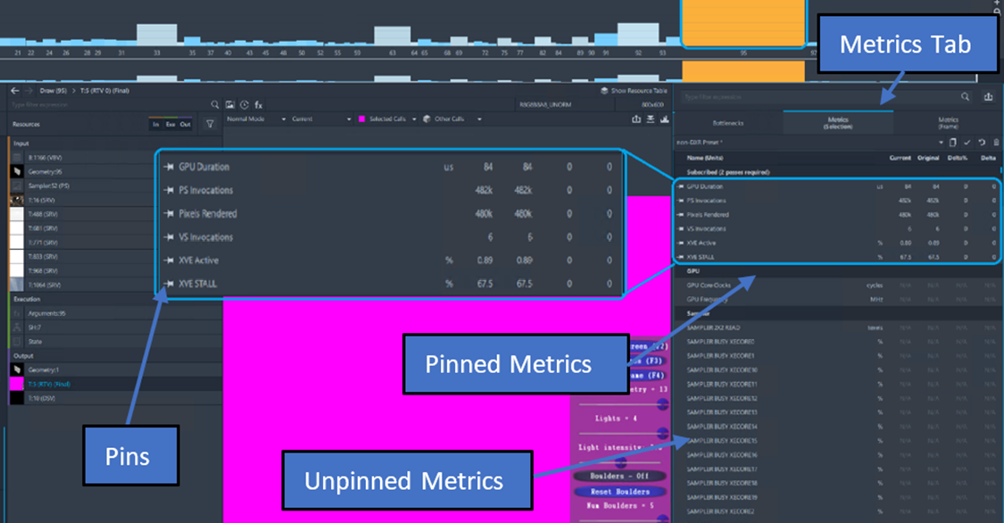 Intel GPA Profiling DXR and Mesh Shaders