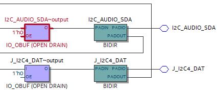 Error(20783): Open Drain option is set to 'ON' for pin I2C_AUDIO_SDA ...