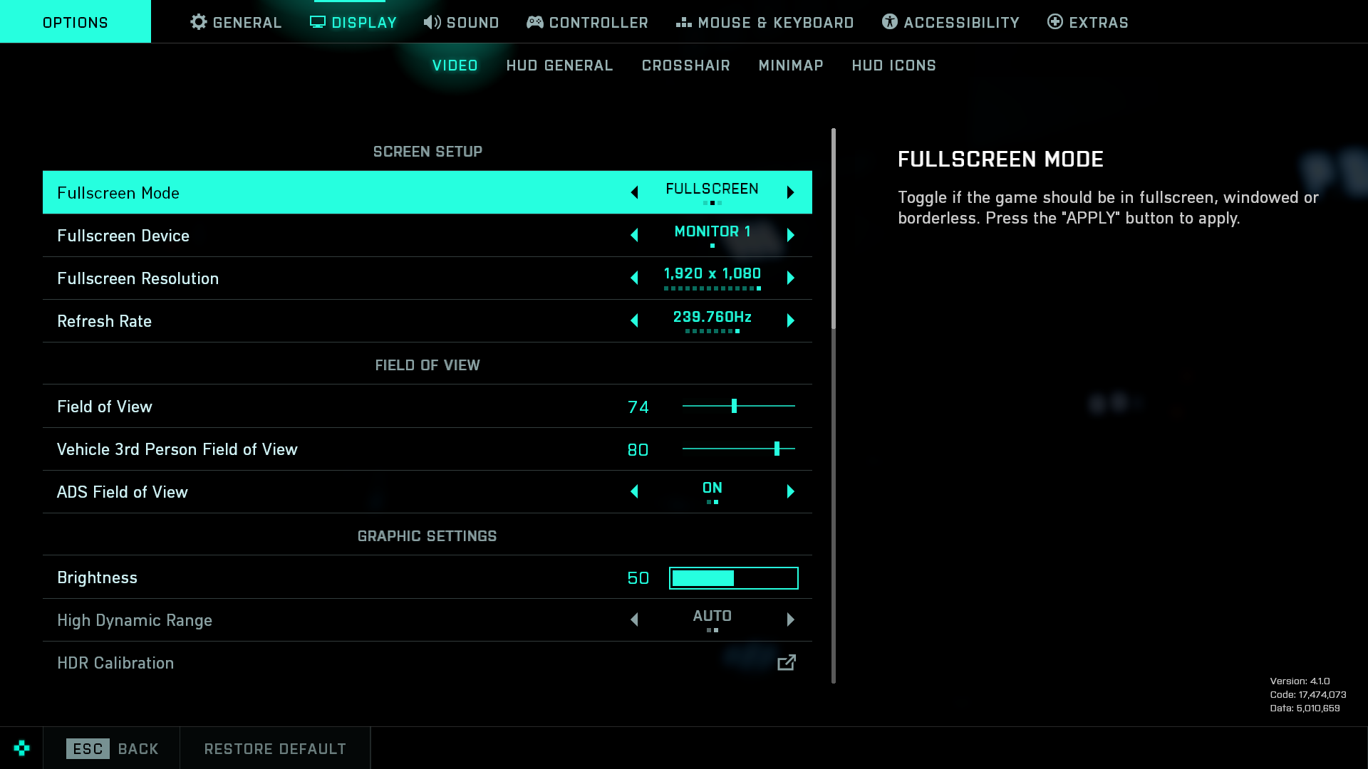 When pressing Alt-O it shows the wrong cpu activity for my 5800X3D CPU ...