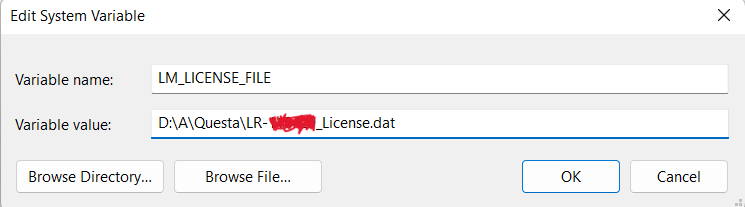 Can't setup Questa License Intel FPGA - Intel Community