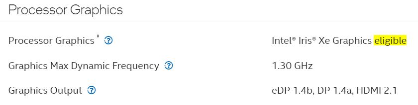 XE graphics shown as UHD - Intel Community