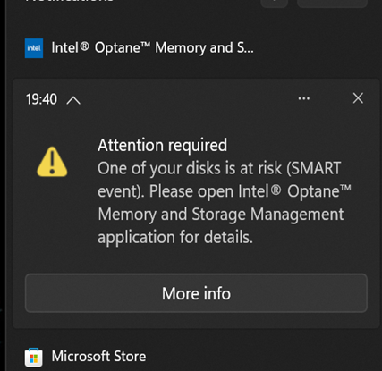 Repeated error message - Intel Community