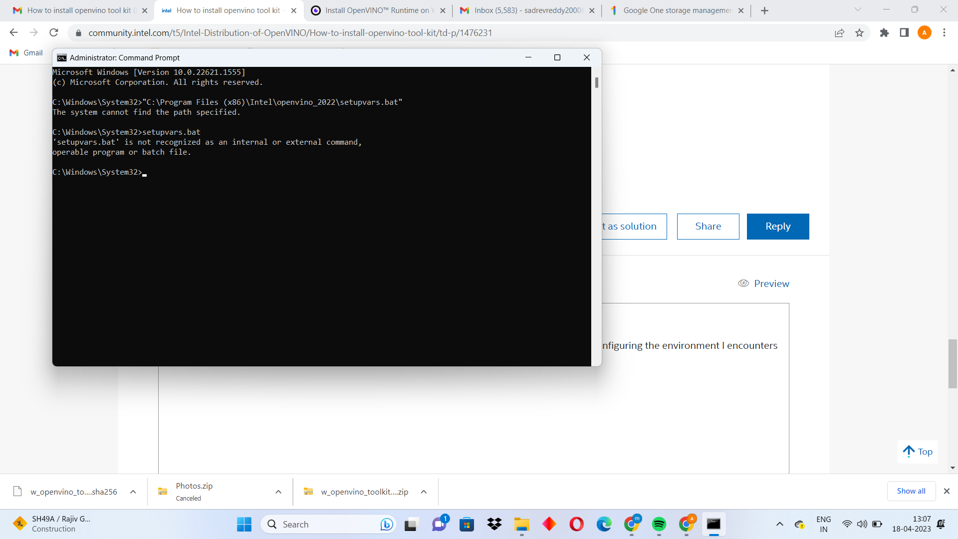 Re: How to install openvino tool kit - Intel Community