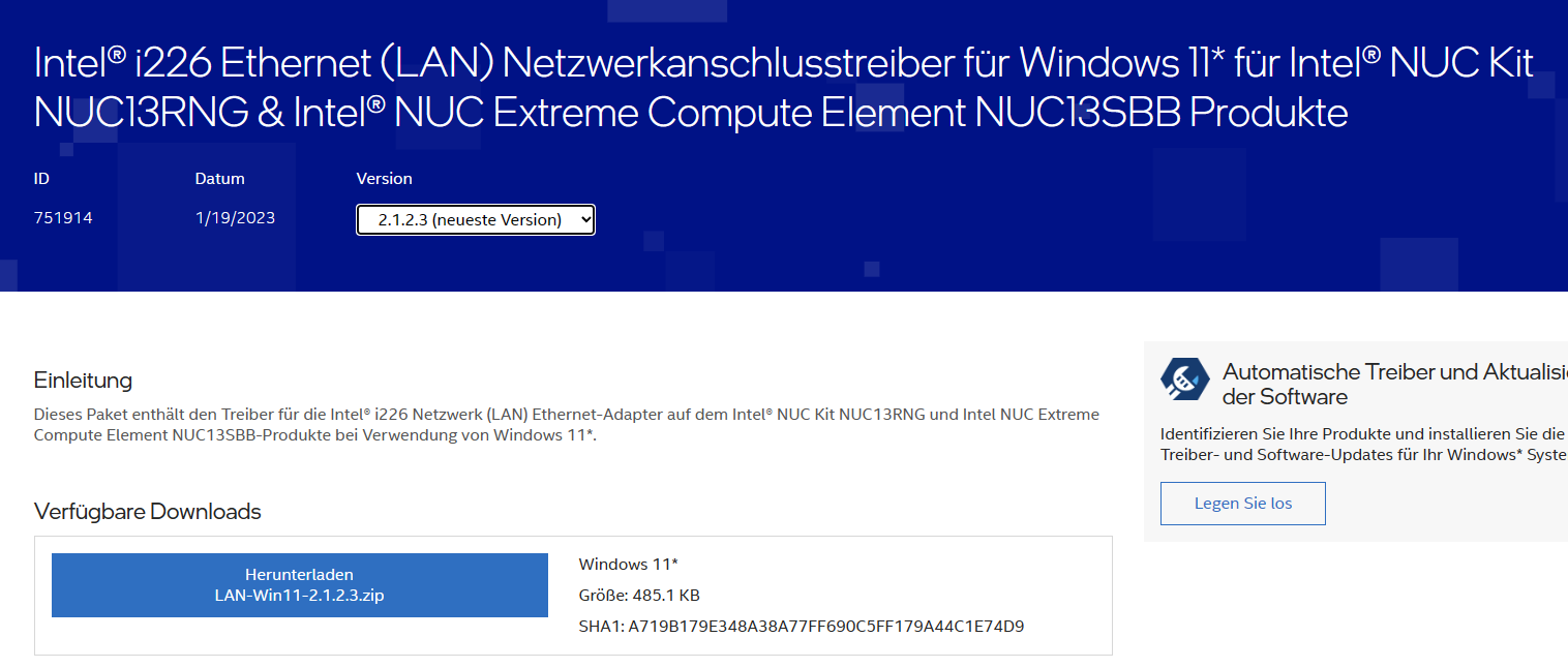 Different BSOD issues with I226-V on my Z790 Edge WiFi - Intel Community