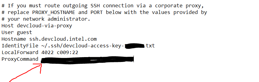 SSH DevCloud connection in Linux - Intel Community