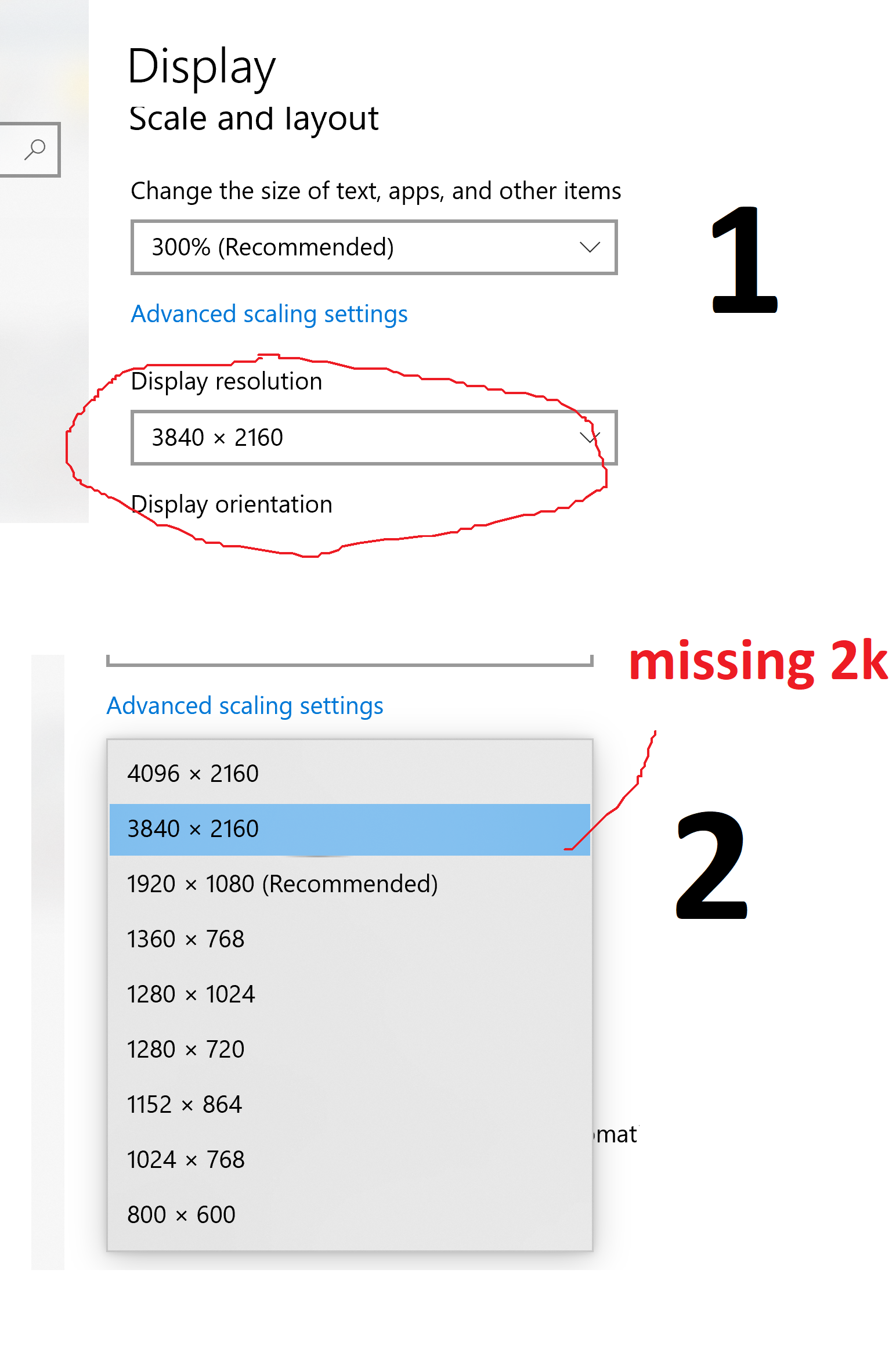 Solved: Windows 10 Display Settings missing 2K Resolution - Intel Community