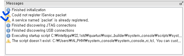 Solved: Warning Msg in system console "could not resgister IService ...