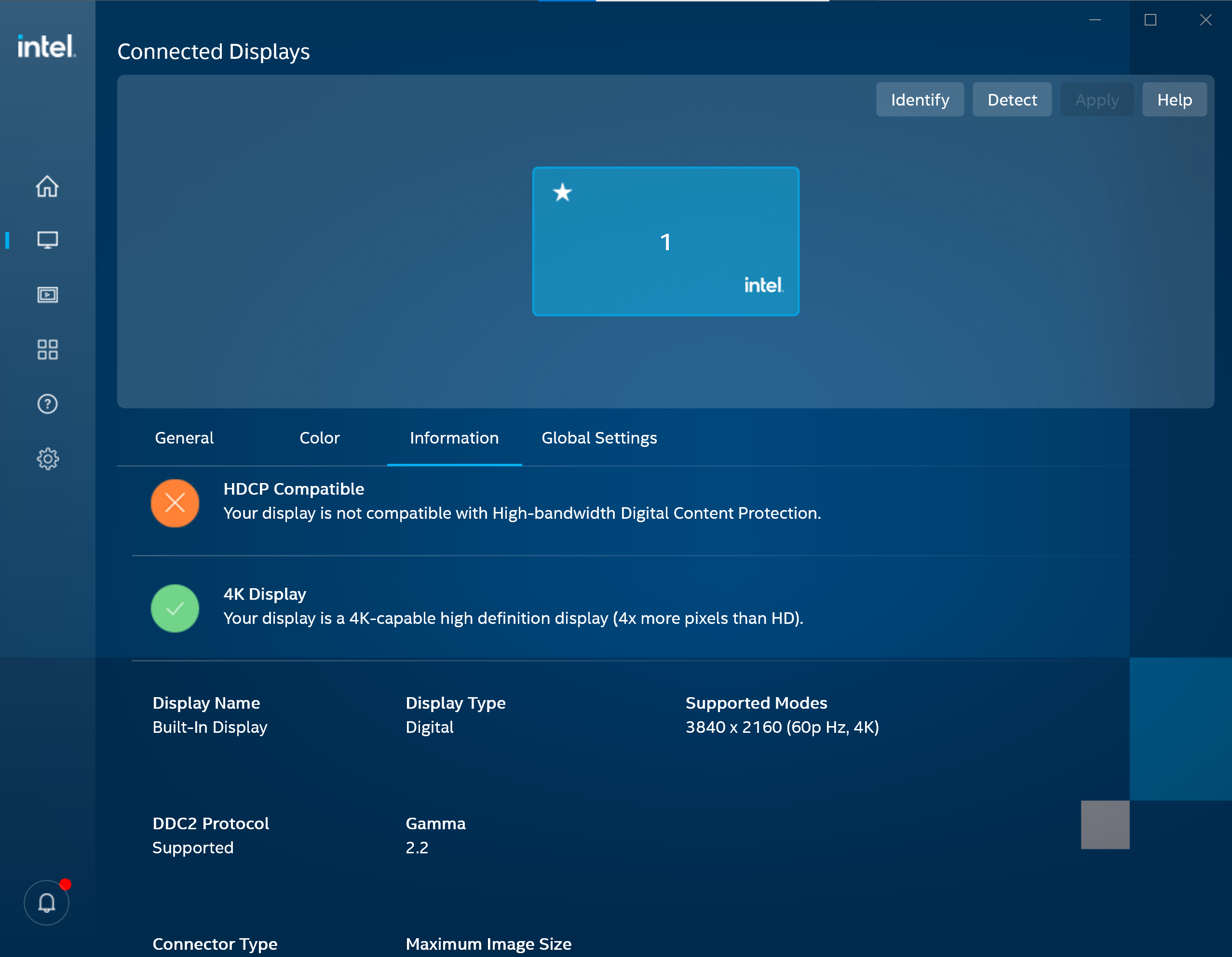 Alienware m15 r4 - Intel Graphics Command Center Built-in Display not ...