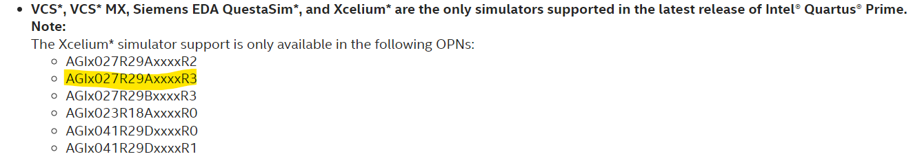 Solved: Xcelium support for Agilex P-tile PCIe simulations - Intel Community