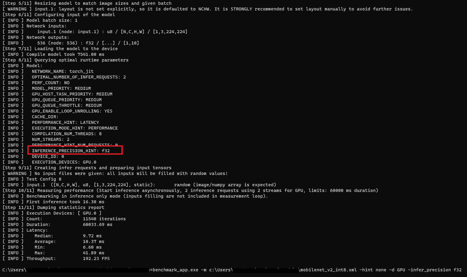 What is the right way to perform inference process using Int8 quantized ...