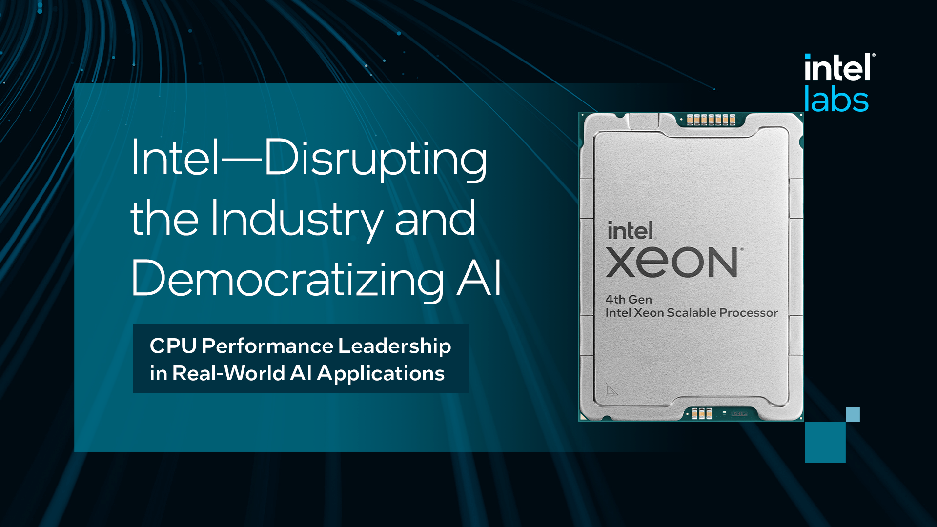 Intel Xeon is all you need for AI inference: Performance Leadership on ...