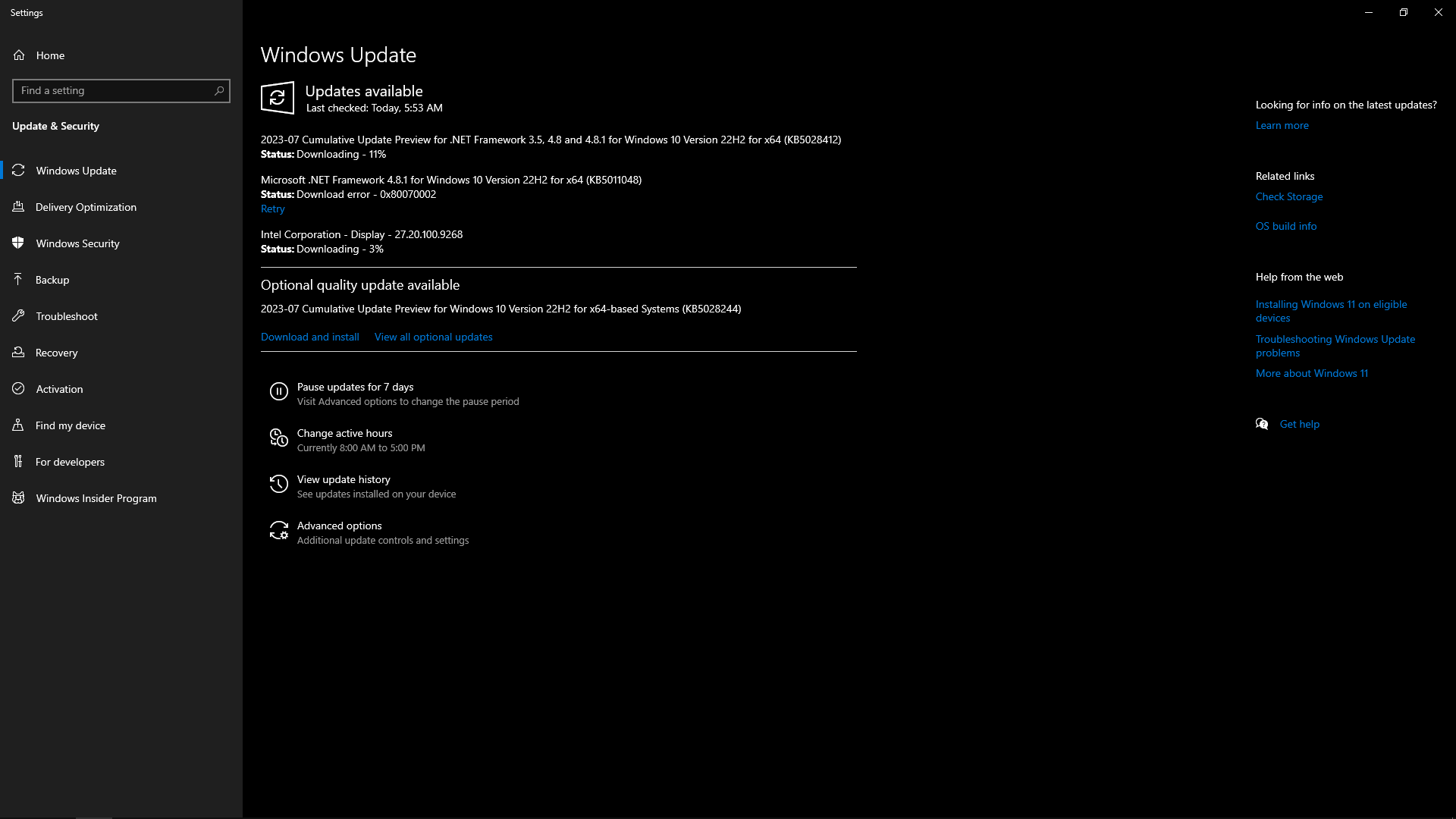 Intel drivers - Intel Community