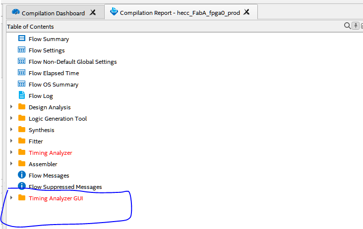 timing analyzer vs timing analyzer gui - Intel Community