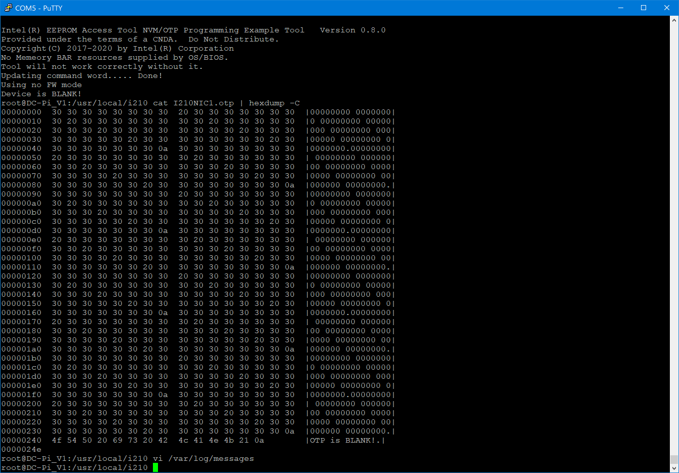 Re: Problems with eeprom access tool on a raspberry pi cm4 and i210 - Intel Community