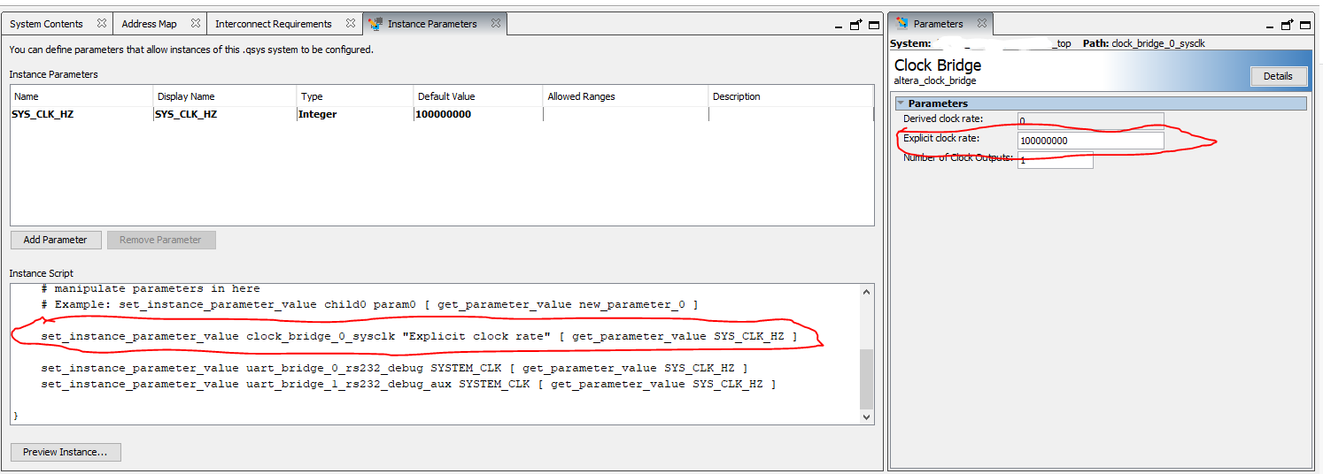 Solved: Platform Designer Instance Parameters script update a library component parameter ...