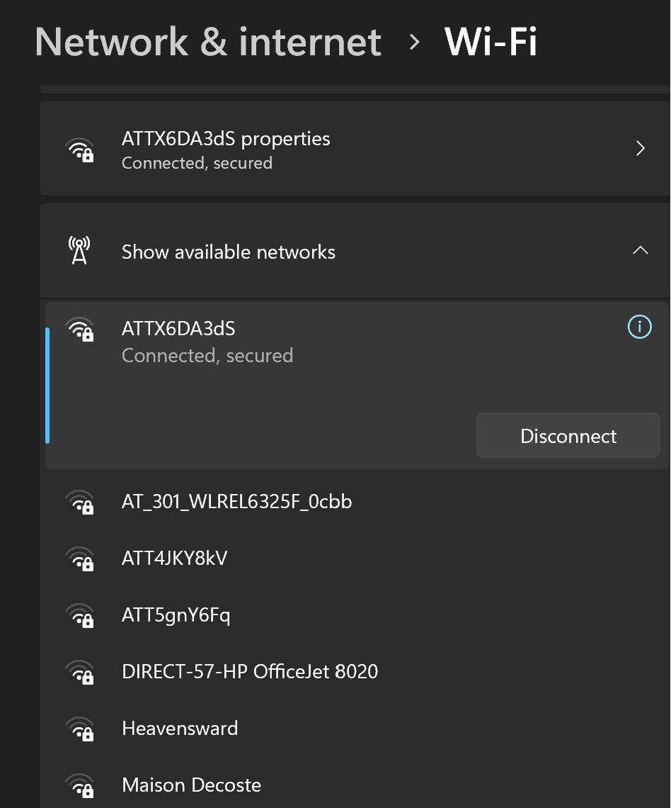 Intel(R) Wi-Fi 6E AX211 160MHz (Netwtw12) : Network adapter can't find ...