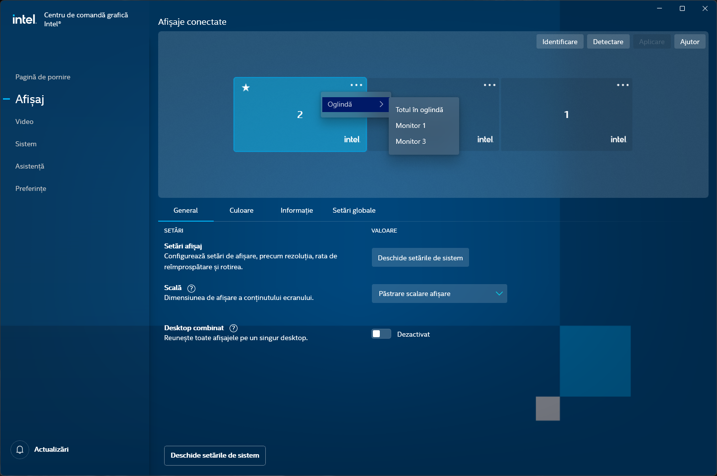 Re: Combine monitors option is missing from Graphics Command Center ...