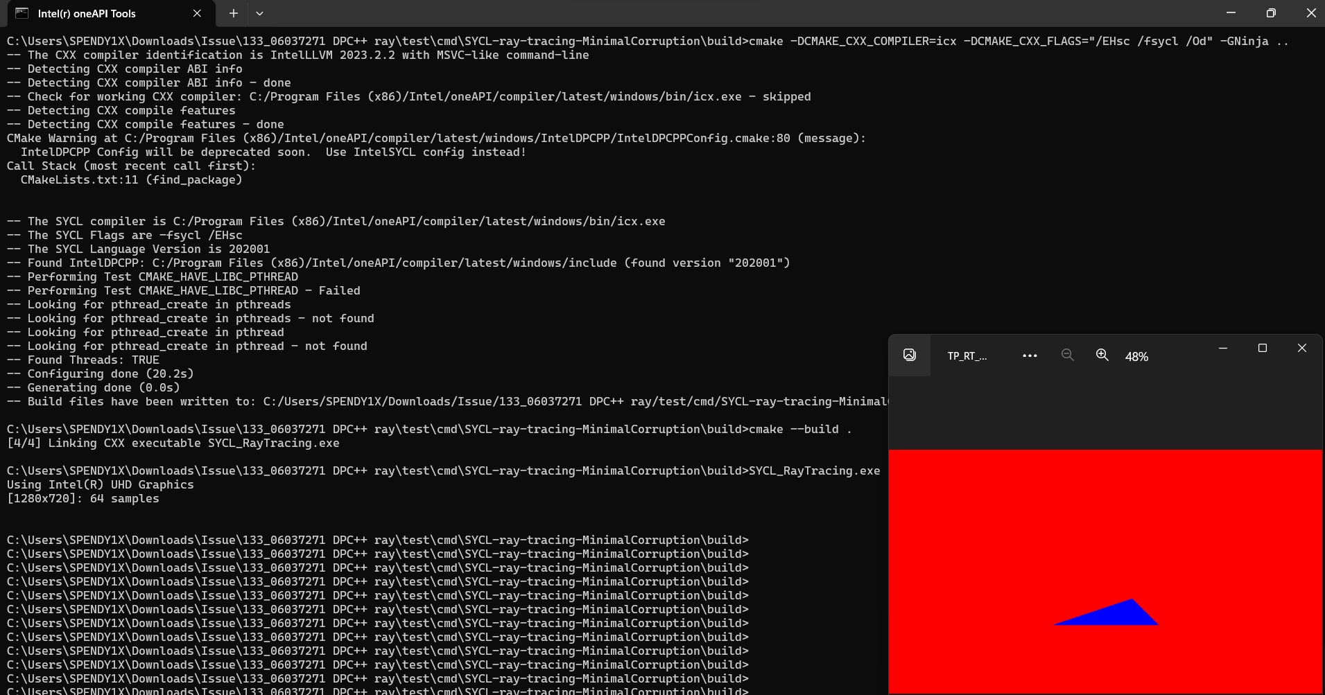 Re Cant Find The Source Of Memory Corruption In Sycl Ray Tracer Intel Community