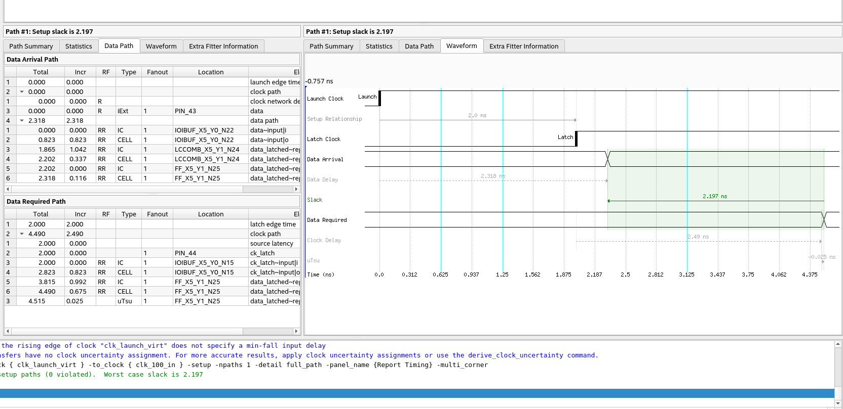 Solved: quartus disable automatic delay compensation - Intel Community